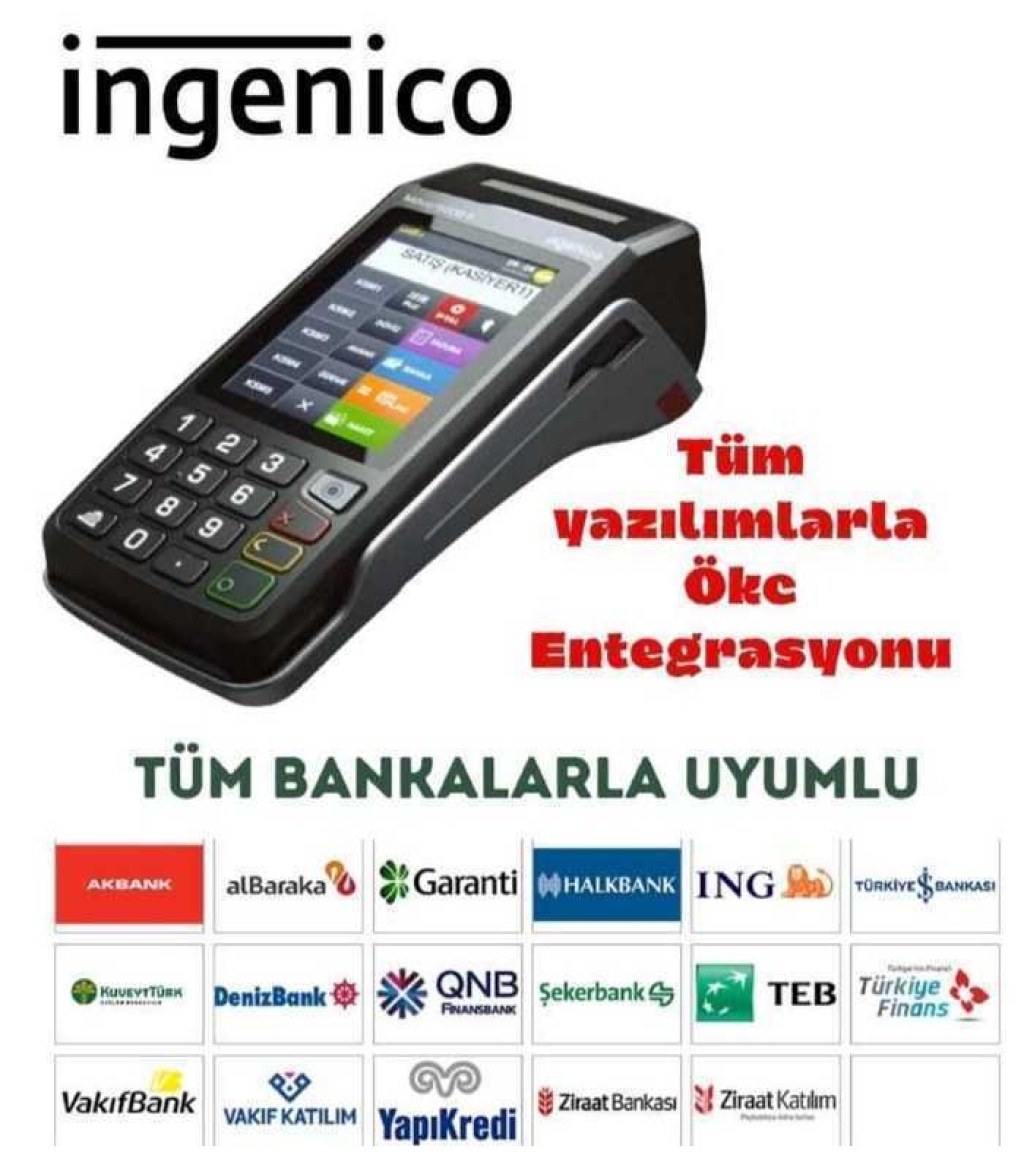 İngenico Move 5000 F Yeni Nesil Pos yazarkasa 20 Rulo Hediyeli
