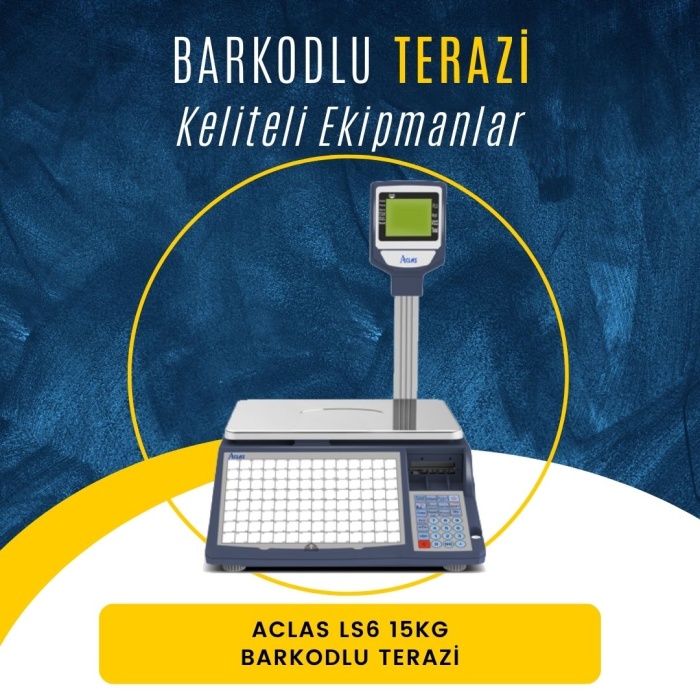 Aclas LS6 15kg BARKODLU Terazi