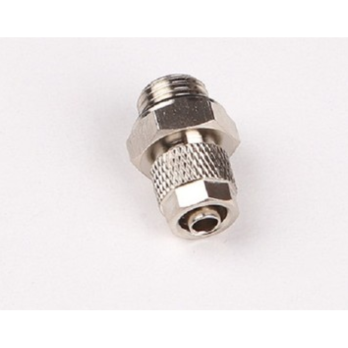 Metal Somunlu Düz Rekor Sıkmalı Bağlantı Pnömatik Rakor Konektör