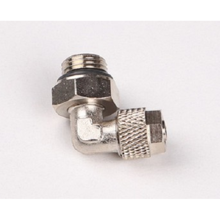 Metal Somunlu Dirsek Rekor Sıkmalı Bağlantı Pnömatik Rakor Konnektör