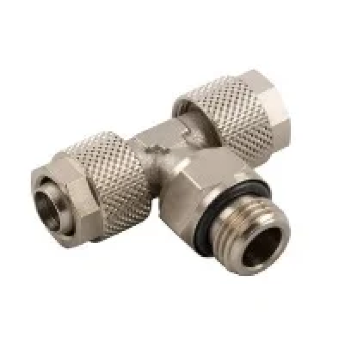 Metal Somunlu Orta Bacak Te Bağlantı Sıkmalı Rekor Bağlantı Pnömatik ...