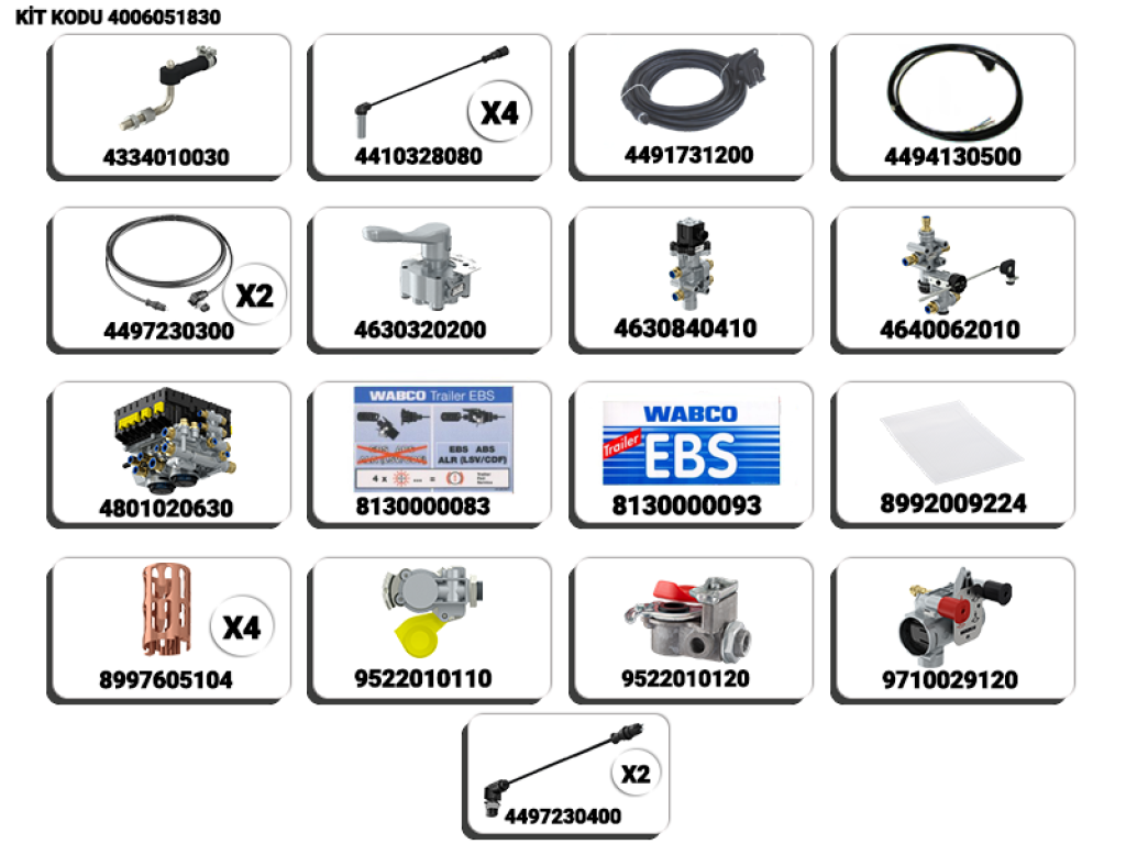 EBS-E 4S/2M PREMIUM KIT TREYLER