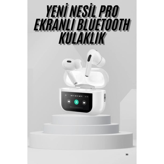 Dokunmatik Ekranlı Air Pro 2 ANC Kulaklık Kablosuz Çok Fonksiyonlu