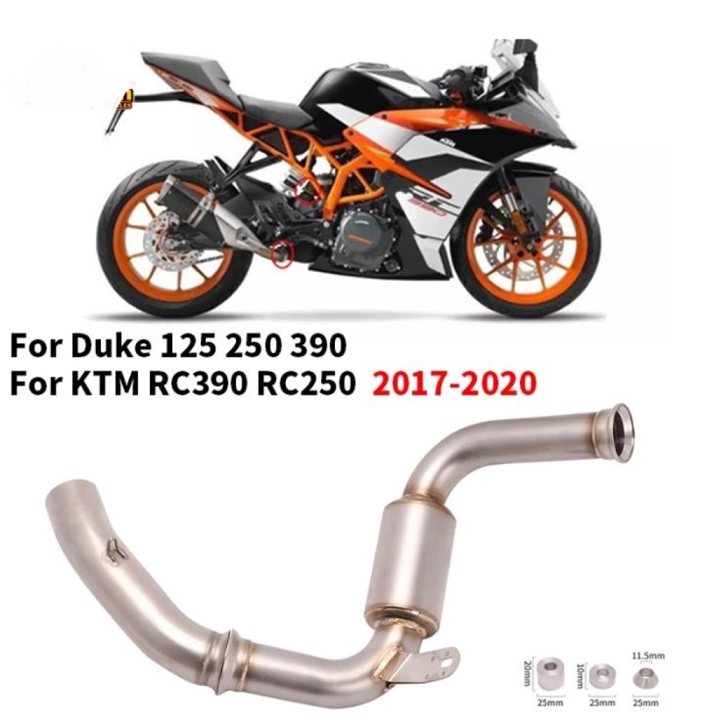 KTM DUKE 250 390 KATALIZORLU HEADERS 2017 - 2020