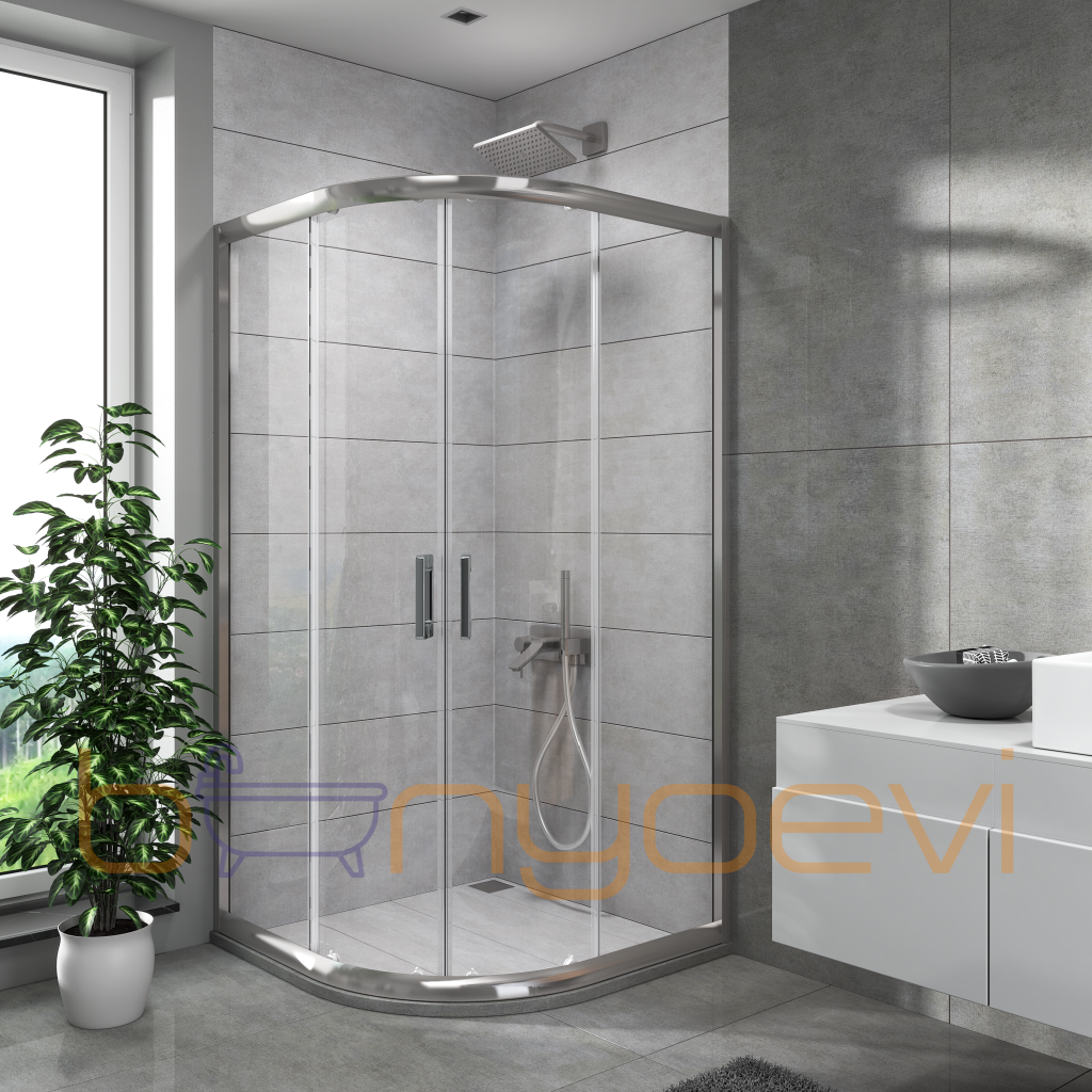 Krom Profil Oval Duşakabin