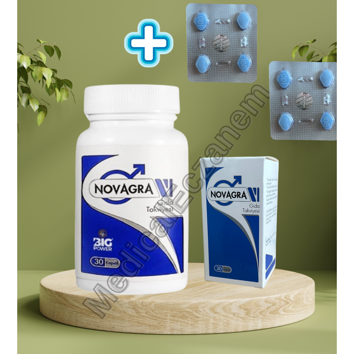 Novagra 30'lu Tablet + 2 Dizi Vega 100mg 4'lü Tablet ( 8 Adet )