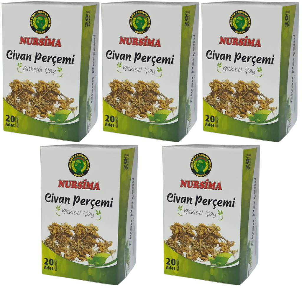 Civan Perçemi Bitkisel Çay 20 'li Süzen Poşet 5 Kutu