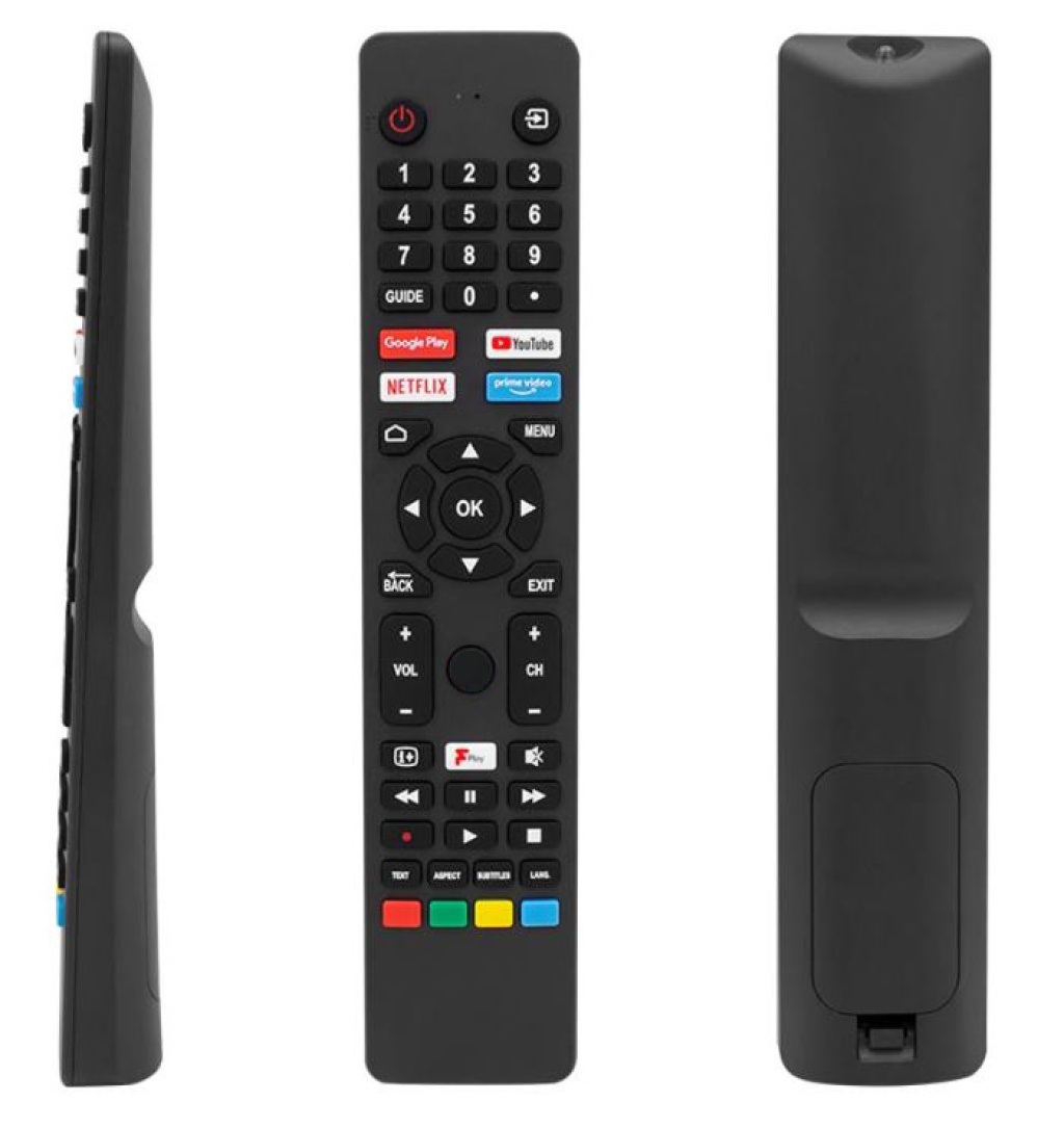 SES KOMUTSUZ JVC RM-C3250 NETFLIX-PRIME VIDEO-GOOGLE PLAY-YOUTUBE TUŞLU LCD LED TV KUMANDA (4172)