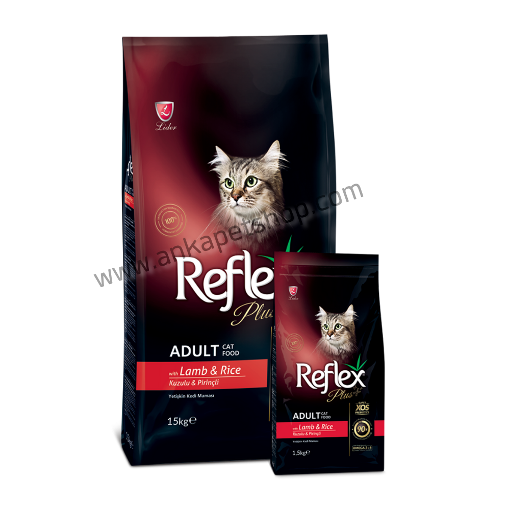 REFLEX PLUS KUZU ETLİ KEDİ MAMASI 15KG