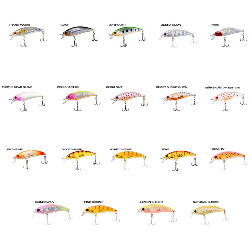 Ryuji Baby Minnow 5 Cm 4.5 Gr Sinking Lrf Maket Yem