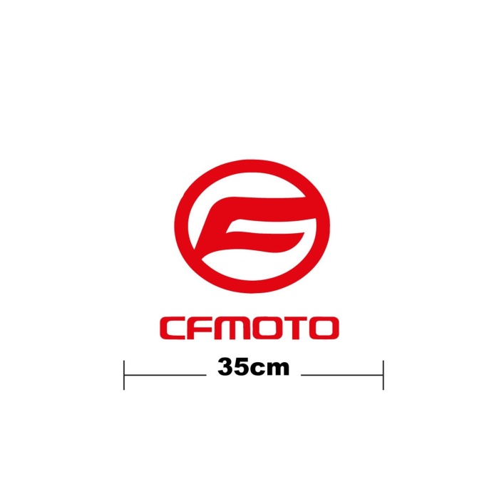 Cf Moto Logo Yazı Sticker Etiket Tek Renk