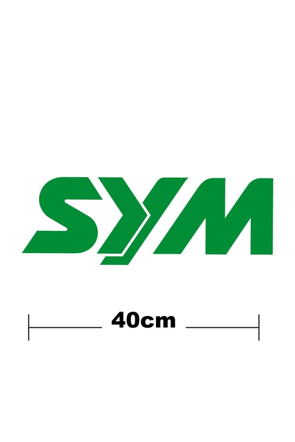Sym Logo Yazı Sticker Etiket Tek Renk