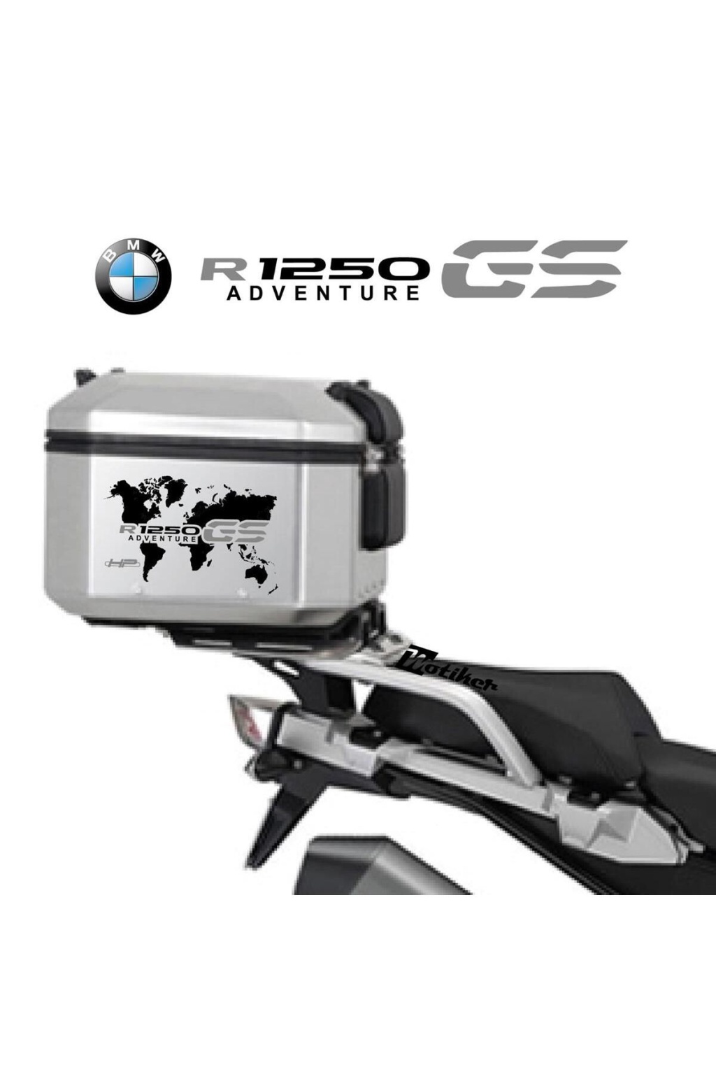 Bmw R1250Gs Adventure Çanta Sticker Etiket Model