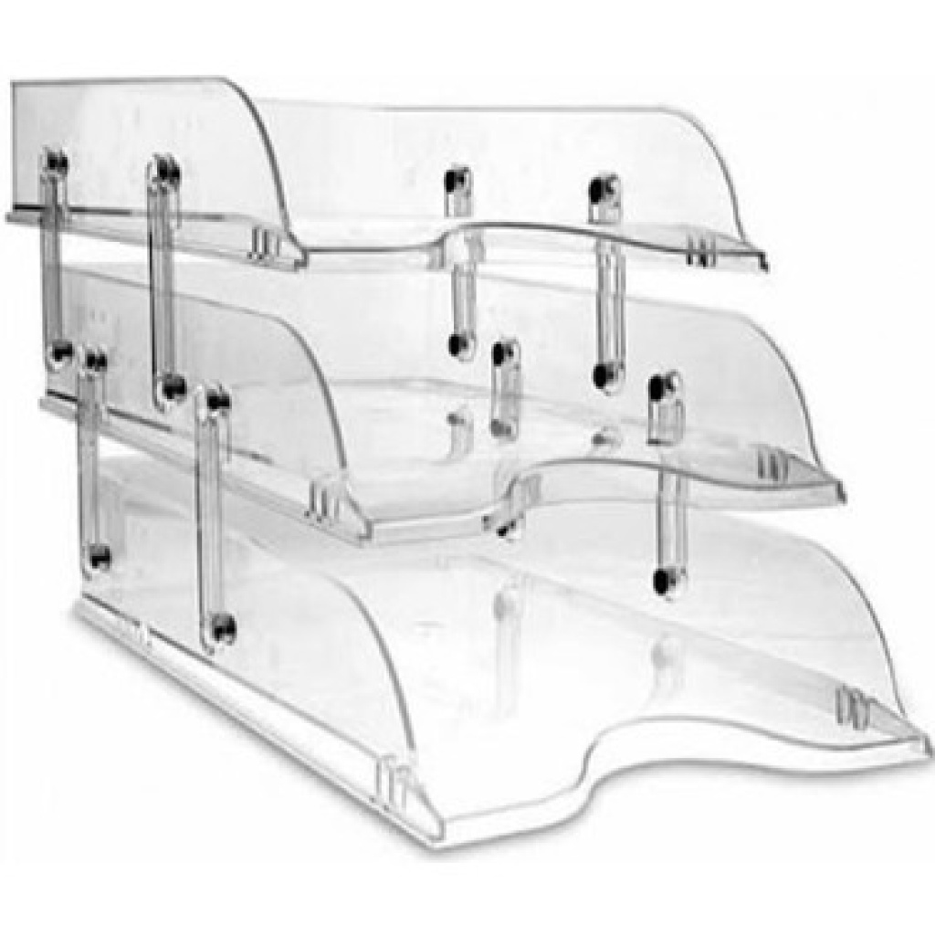 Cassa 3 Lü Evrak Rafı Hareketli Şeffaf 8808