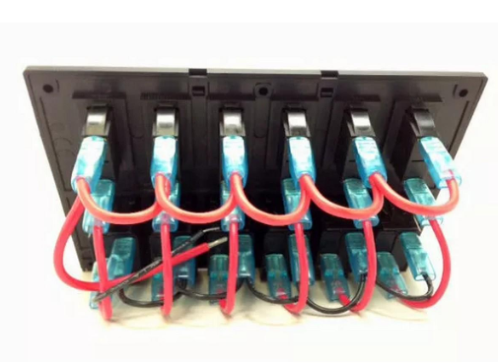 BFY Otomatik Sigortalı Ve Işıklı Switch Panel 8 li Siyah Butonlu (7012 ...