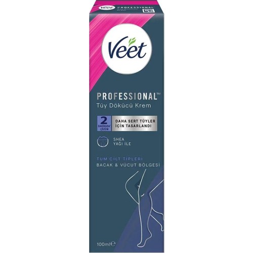 Veet Bacak ve Vücut Bölgesi İçin Professional Tüy Dökücü Krem 100 ml