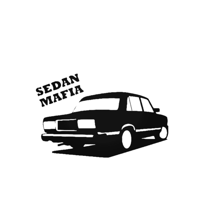 Sedan Mafia Tasarım Oto Sticker Model B 20*15 Cm