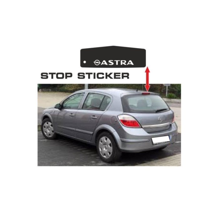 Opel Astra H Kasa Stop Sticker