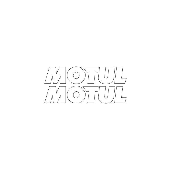 Motul Yazılı Mini Sticker Etiket Modeli