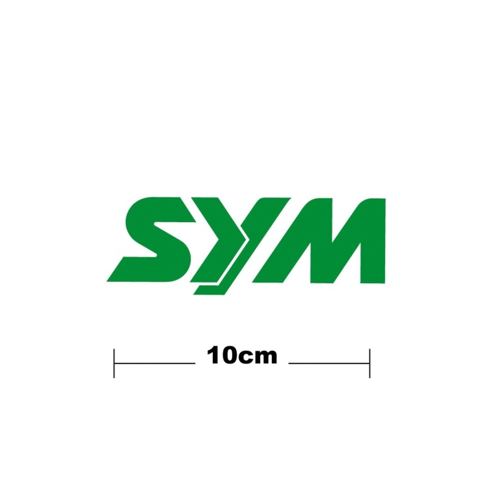Sym Logo Yazı Sticker Etiket Tek Renk