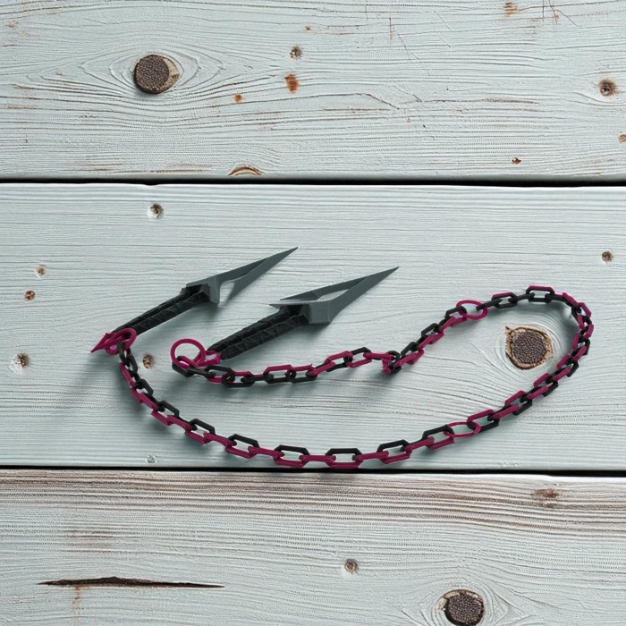 Shadow Chain Kunai – Zincirli Çift Ninja Bıçak Seti
