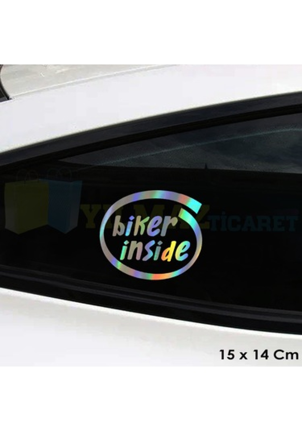 Biker İnside Motosiklet Hologram Oto Sticker