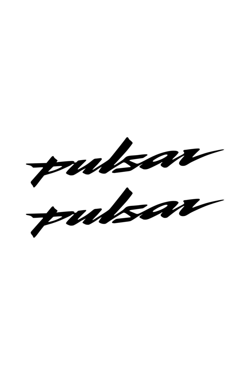 Pulsar Yazılı Sticker Etiket Modeli
