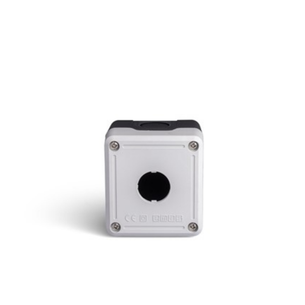 PY1BOS Emas PY1BOS Emas Plastik 1 Gözlü 22 mm Boş Gri Siyah Kumanda Kutusu