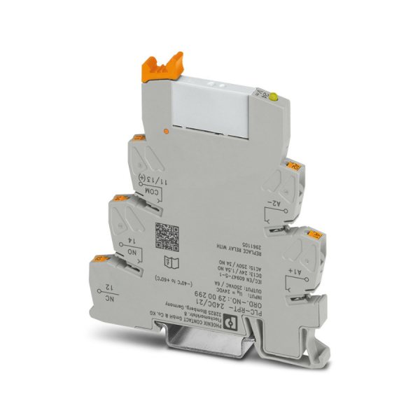 PLC-RPT- 24DC/21 Phoenix Contact PLC-RPT-24DC/21 Phoenix Contact 24VDC 1NO 1NC 6A Soketli Slim Röle