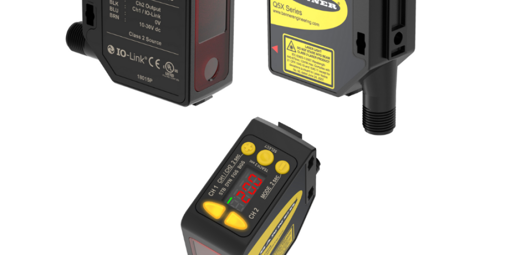 Banner Q5X Serisi Yüksek Işık Gücüne Sahip Lazer Mesafe Ölçüm Sensörü