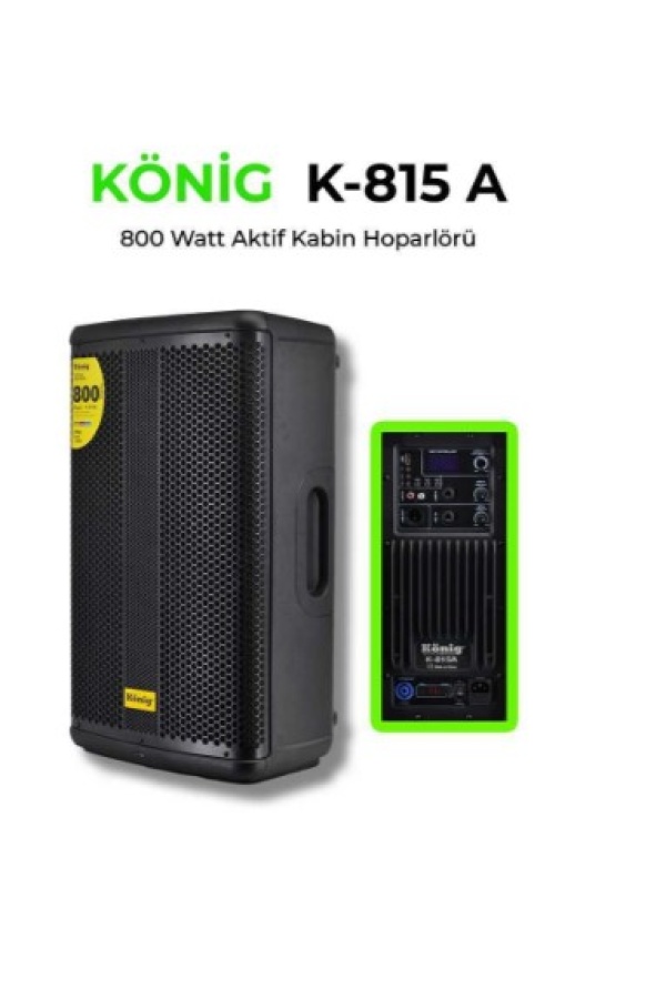 König K-815A 15'' 800W Aktif Kabin