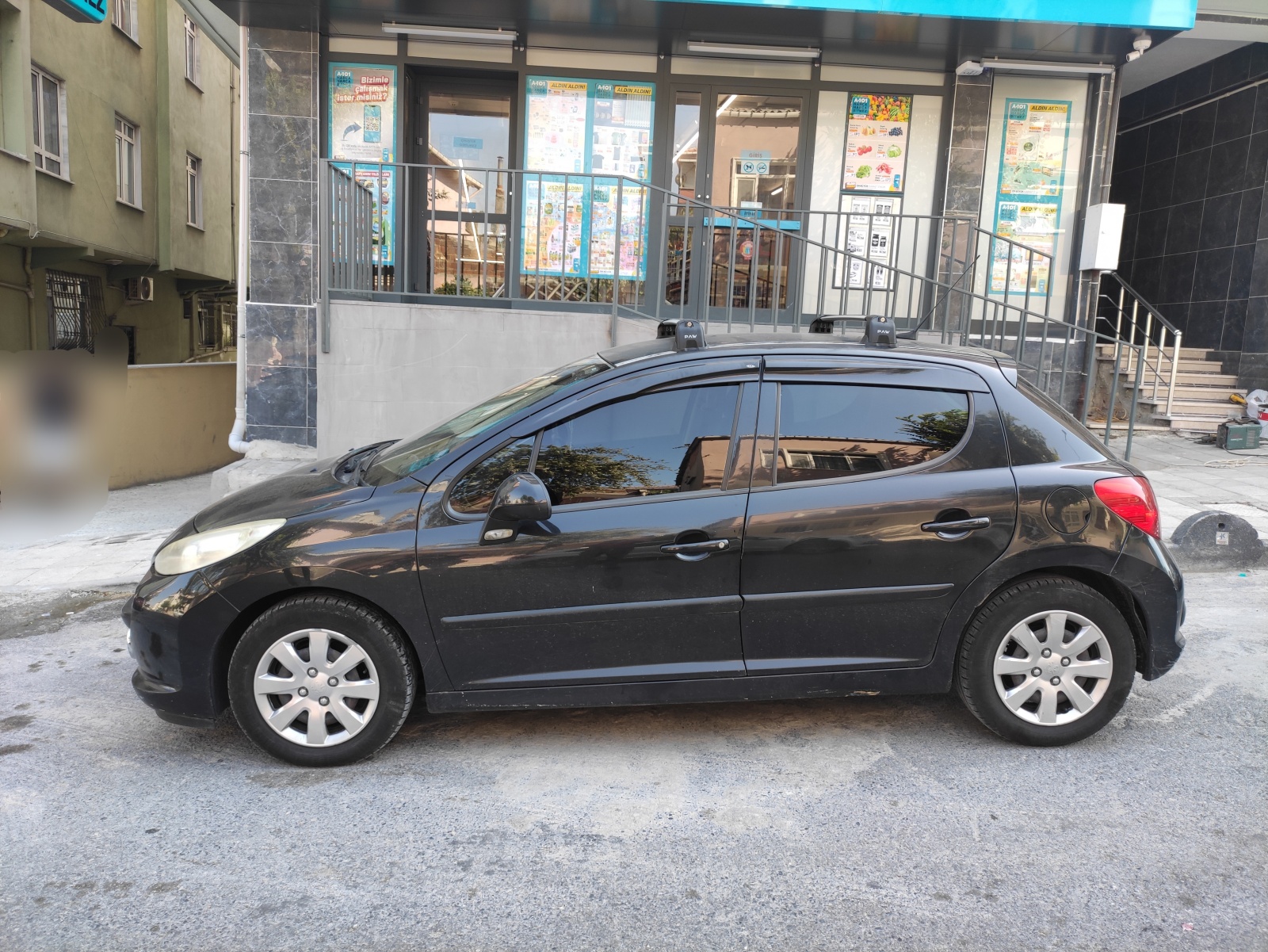 Peugeot 207 Ara Atkisi Tavan Tasiyici 2006-2012 Gri Set