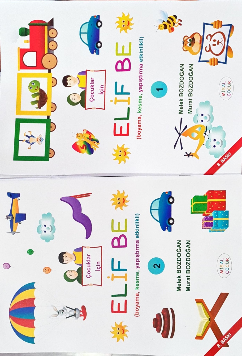 Çocuklar İçin ELİF BE 1-2 ( Boyama Kesme Yapıştırma Etkinlikli )