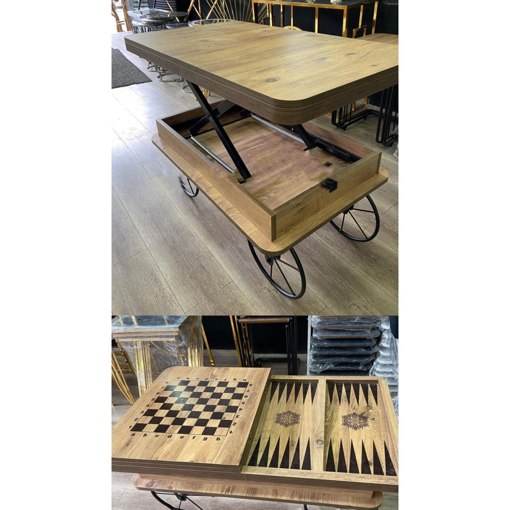 TEKERLEKLİ TAVLALI AKILLI SEHPA