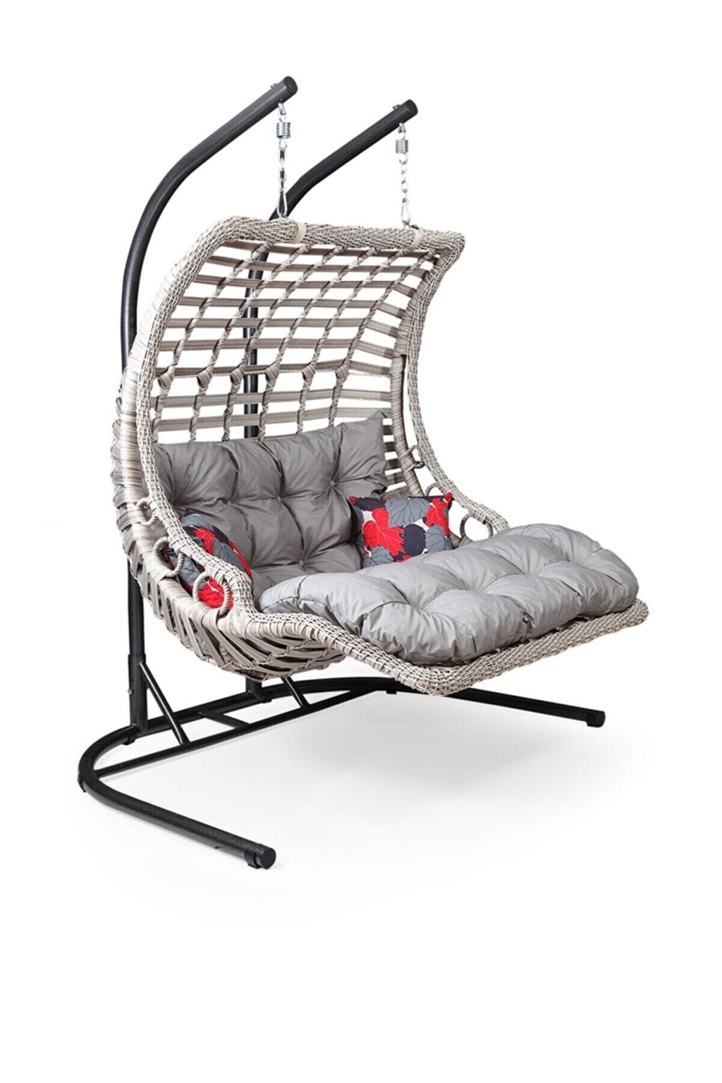 CAPRI SWING BODRUM DOUBLE İKİLİ RATTAN SALINCAK GRİ