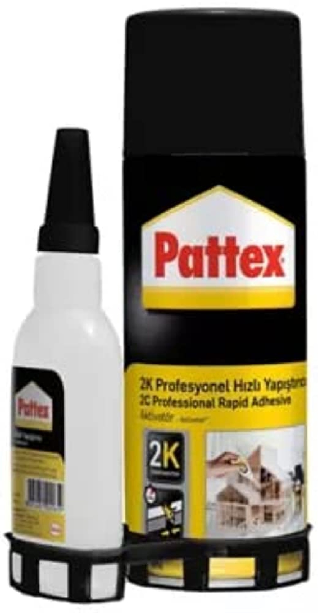PATTEX 2K AKTİVATÖRLÜ HIZLI YAPIŞTIRICI 200 ML + AEROSOL 50 ML