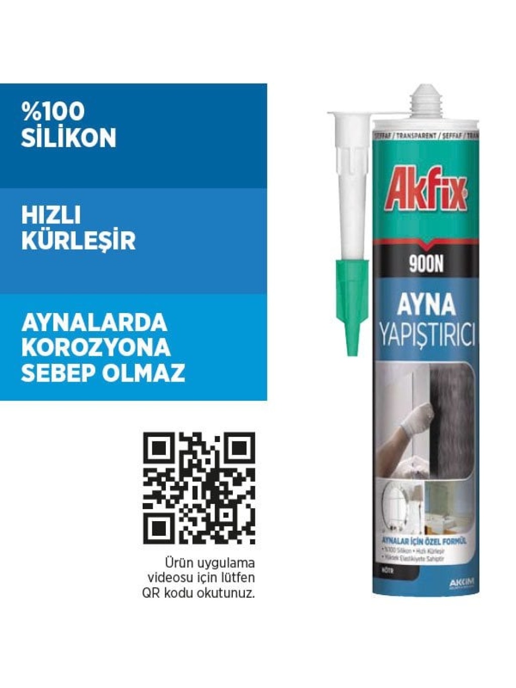 AKFIX SA081 900N NOTR AYNA SLK 280ML (B360) SEFFAF