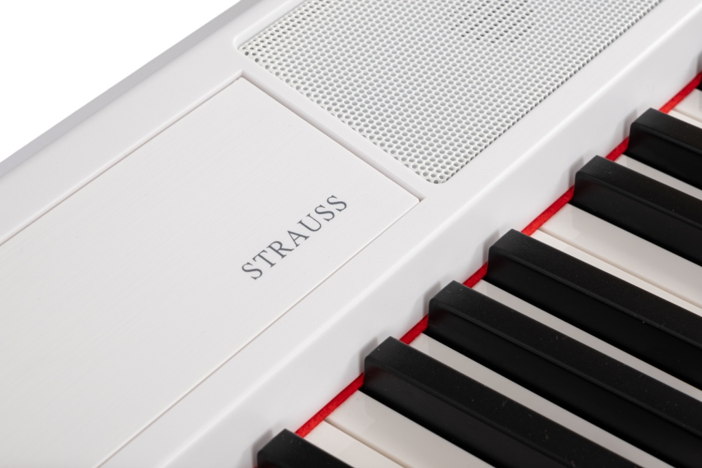 STRAUSS STP-110S WH-ST ELEKTRONİK PİYANO BEYAZ (STANDLI)