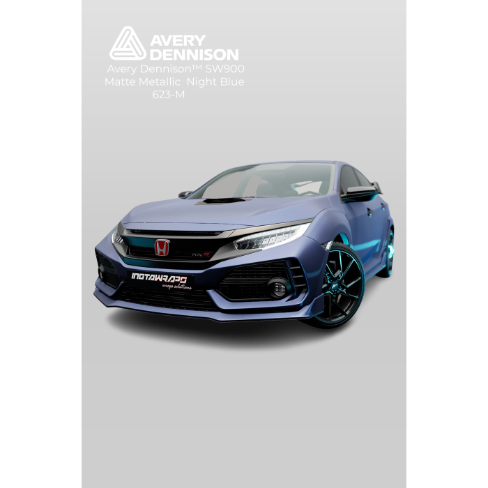 Avery Matte Metallic Night Blue