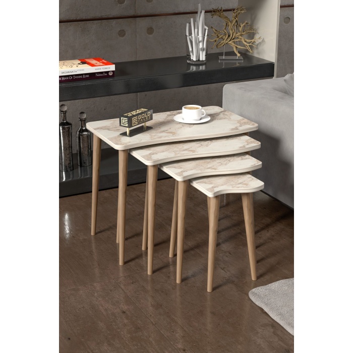 Zigon Sehpa Ahşap 4'lü Efes KR