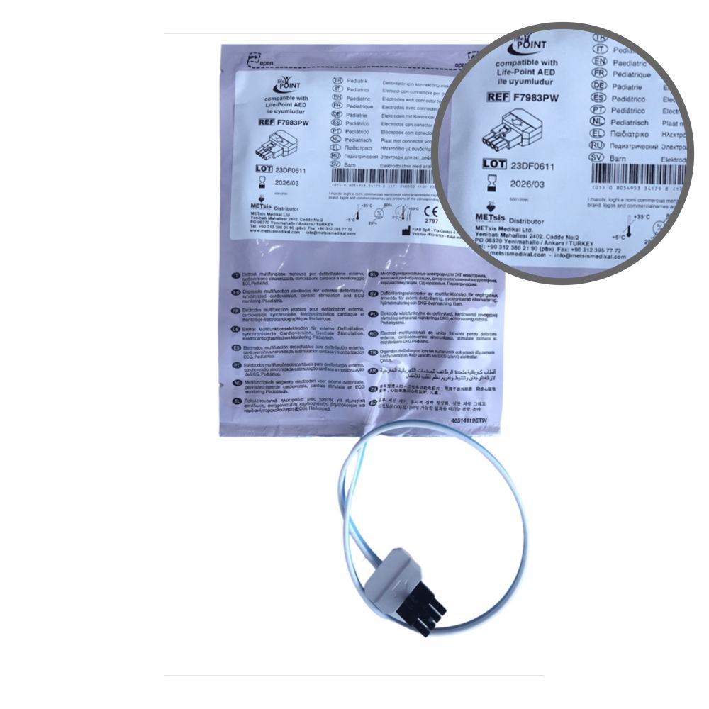 Lifepoint Aed Uyumlu Defibrilatör Elektrodu Yetişkin Pedi