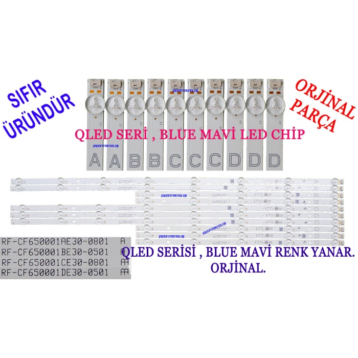 VESTEL 65Q9900, 65QA9700 LED BAR, REGAL 65R854UQ LED BAR, TOSHIBA ...