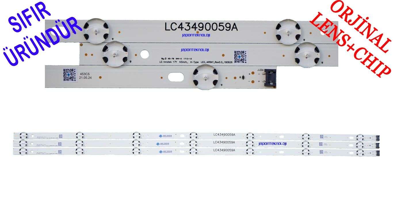 LG LED TV PANEL LEDLERİ , LG TV BACKLIGHT PANEL LIGHT BAR , LG TV MAVİ ...