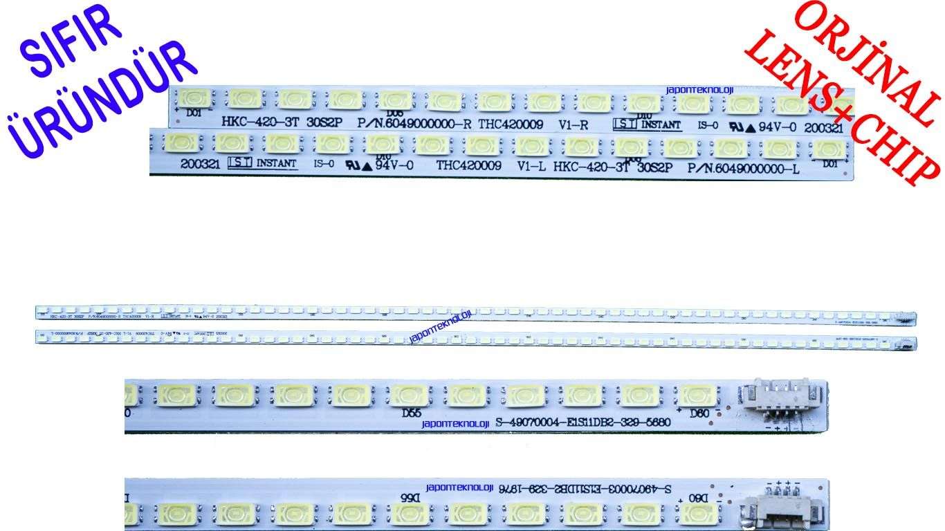 PROFİLO, 55PA525E LED BAR, 06-55N1-SMC3030-0D35-3X12-200810, BACKLIGHT ...