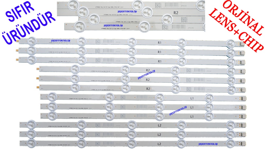 LG 47LA620S, 47LA613S, 47LN575S, 47LN5400 LED BAR 6916L-1259A, 6916L ...
