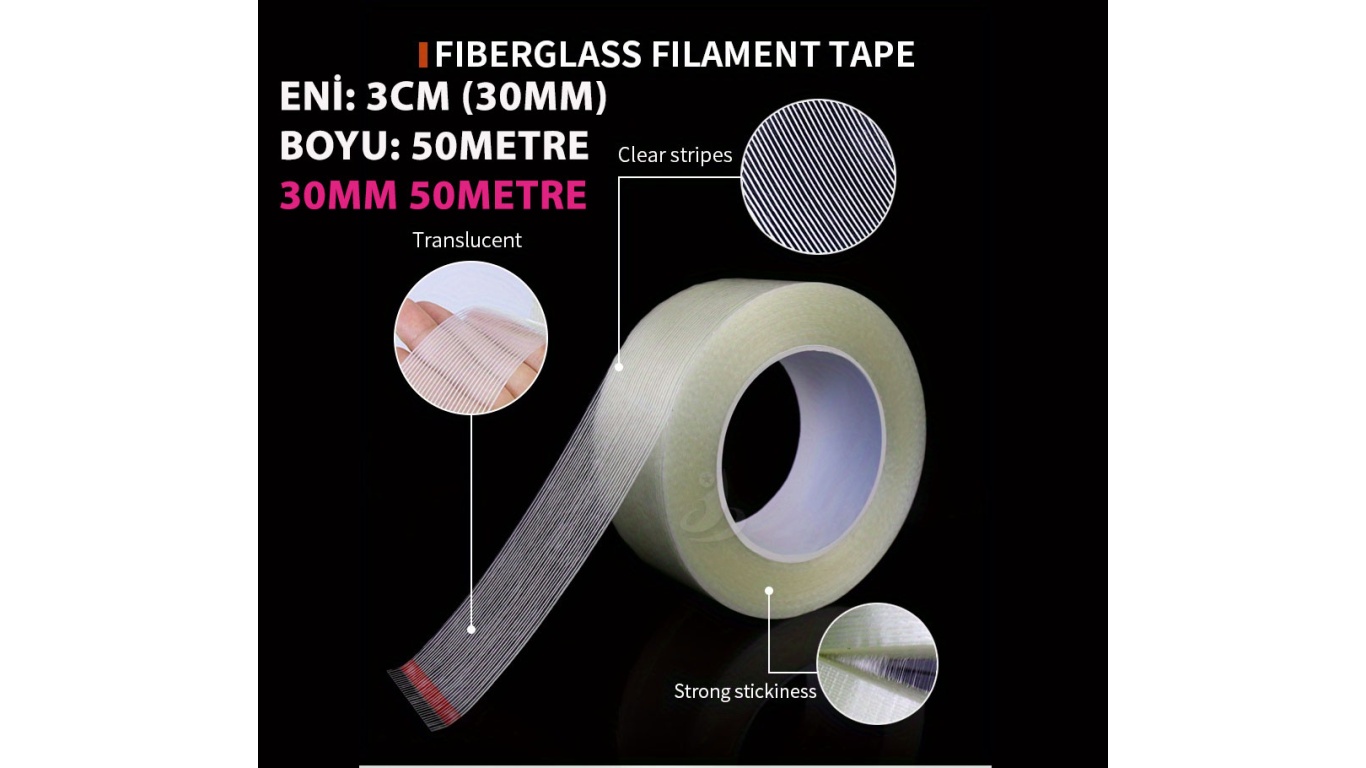LİFLİ BANT, LİFLİ FLAMENT BANT, Fibrous Flament Tape, 30MM, 3CM ...