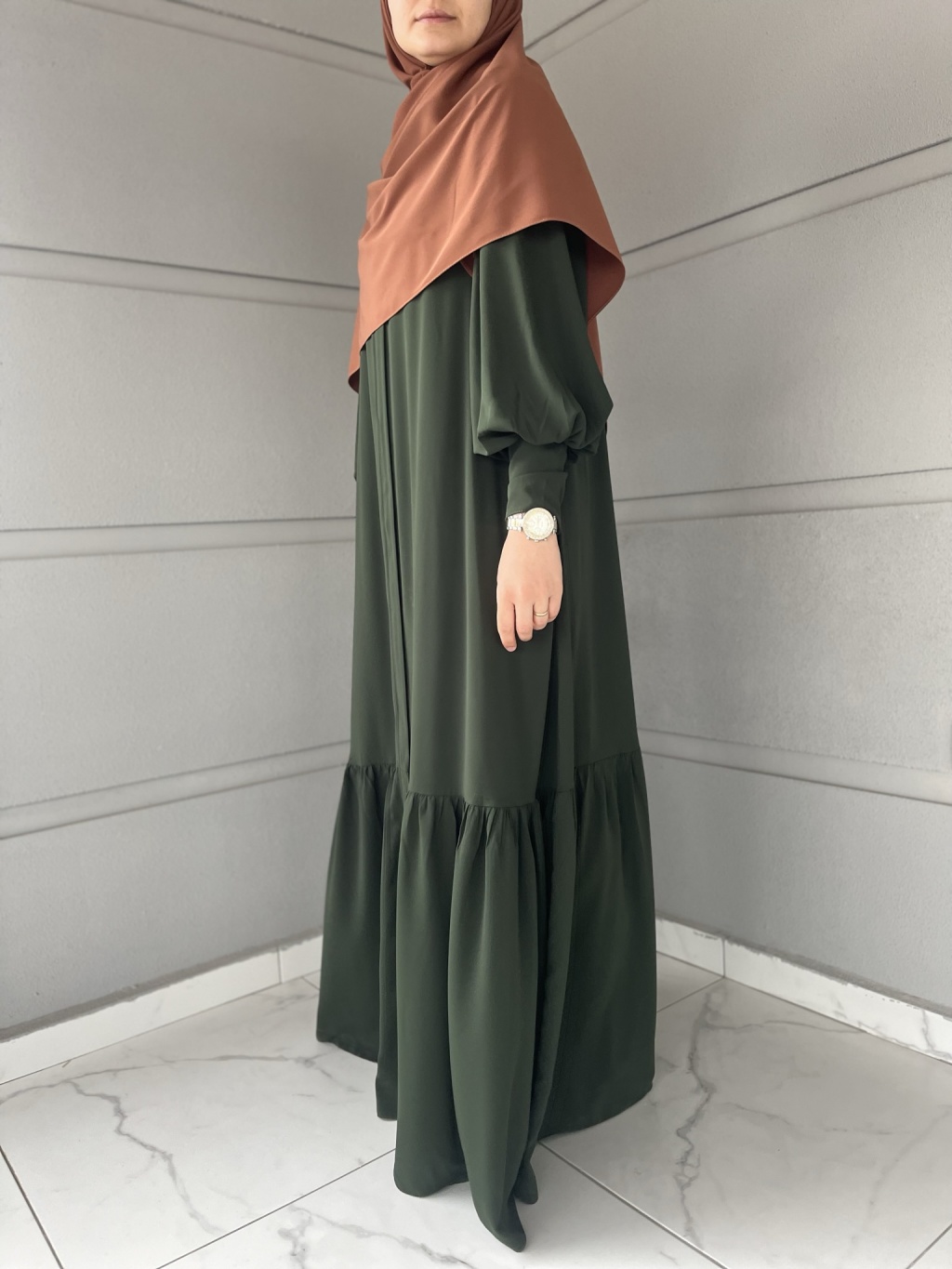 Lale Model Ferace Zümrüt Yeşili