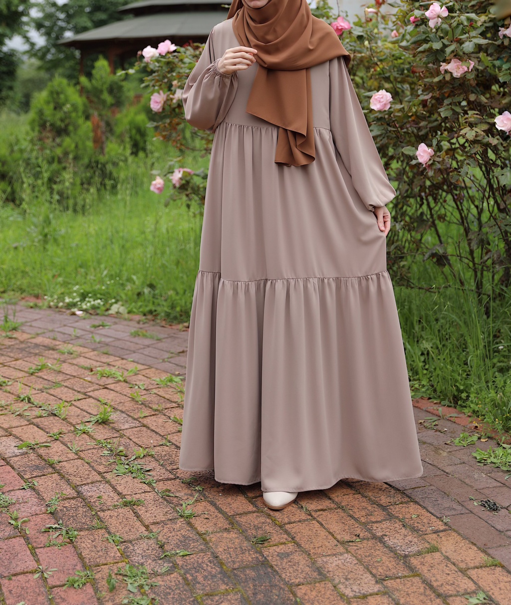 Hafsa Elbise Bej