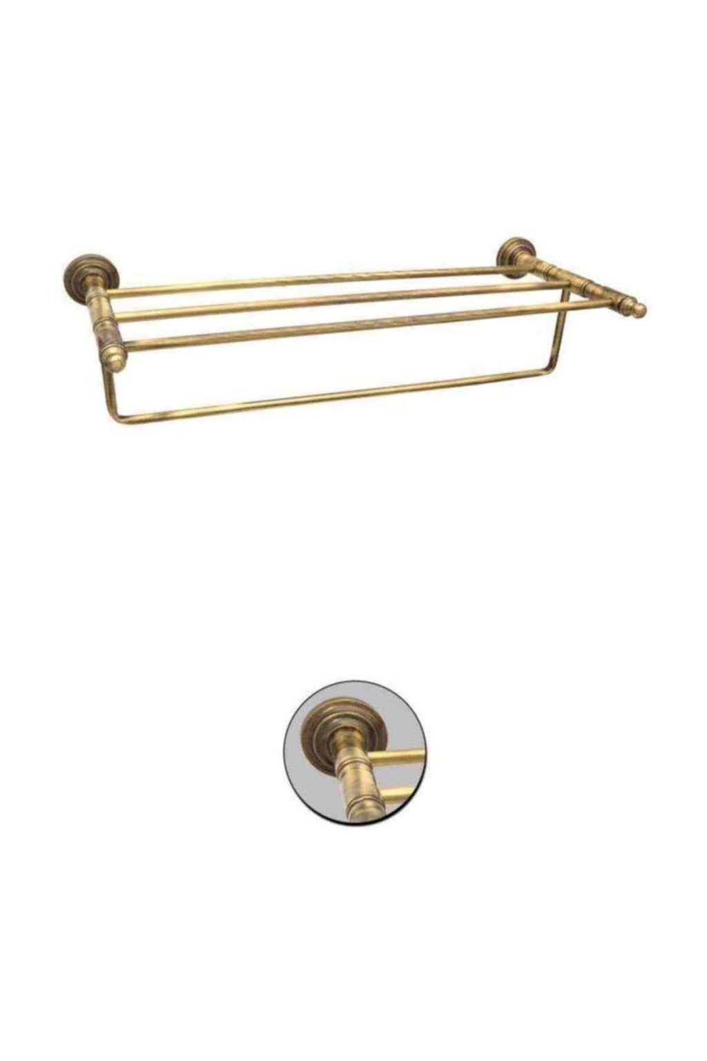 Maya Liberty Antique Dörtlü Havlu Bar 60cm %100 Pirinç