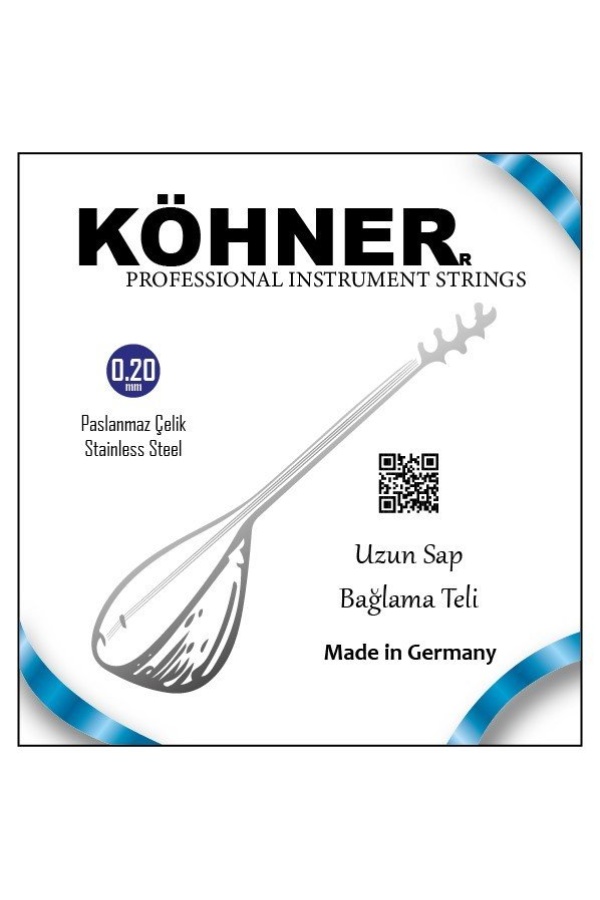 Köhner Saz Teli 020 Uzun Sap Bağlama Teli